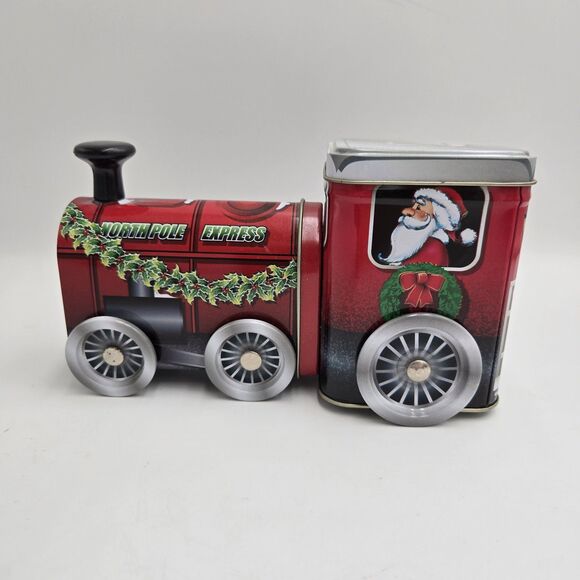 Holiday | 1999 North Pole Express Train Tin Christmas Santa Penguin ...